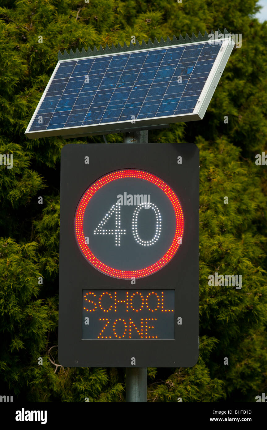 Speed warning at school crossing hi-res stock photography and images - Alamy