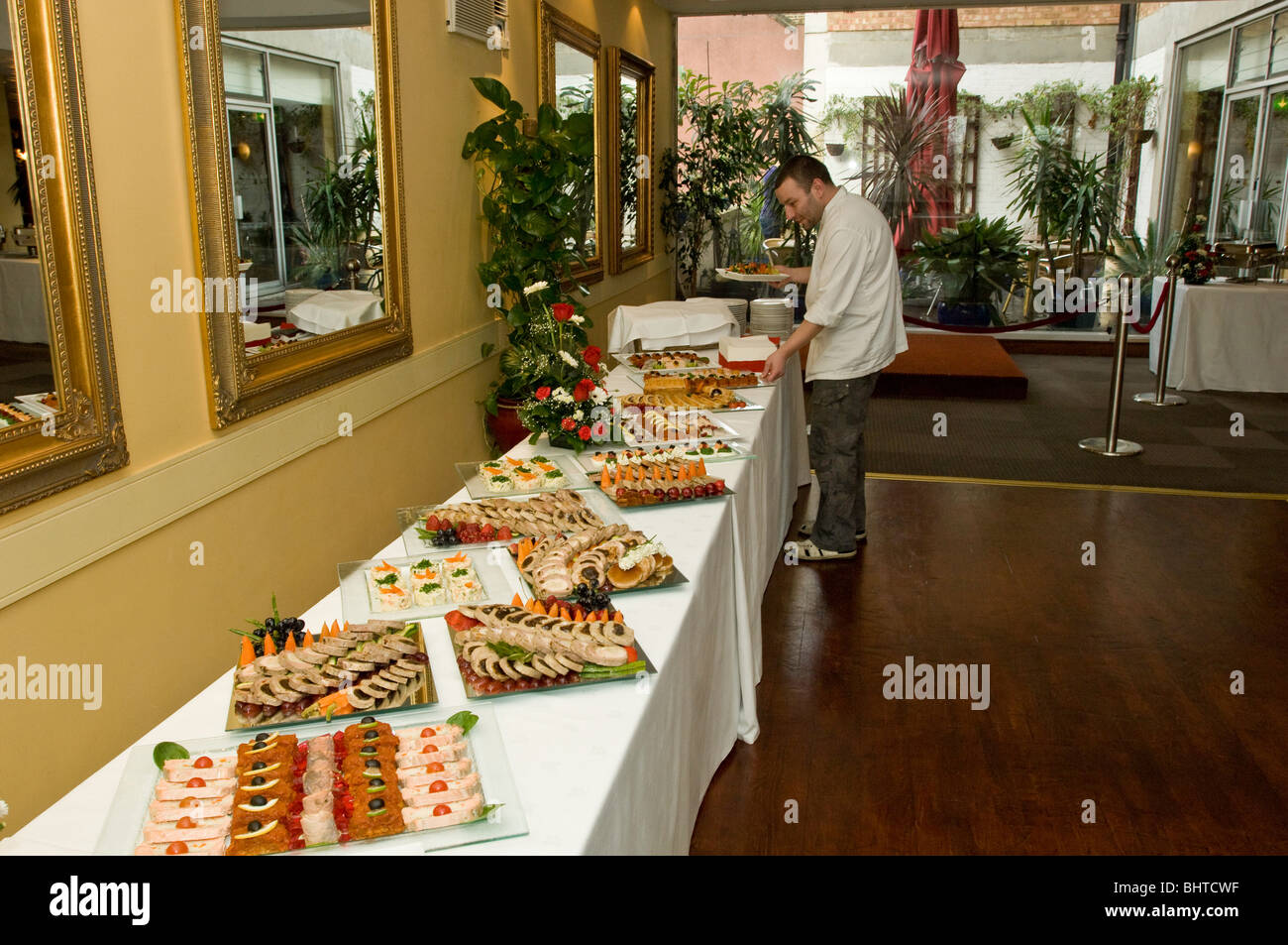 Light buffet lunch prepared by Lowiczanka restaurant for HRH Prince of ...