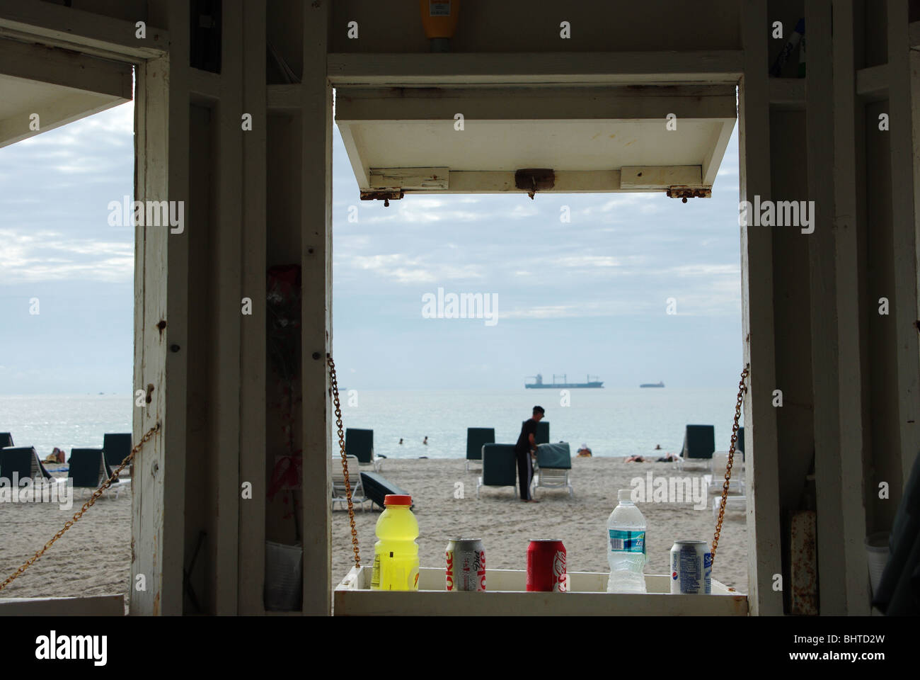 Morning beach view in South Beach (Miami, Florida Stock Photo - Alamy
