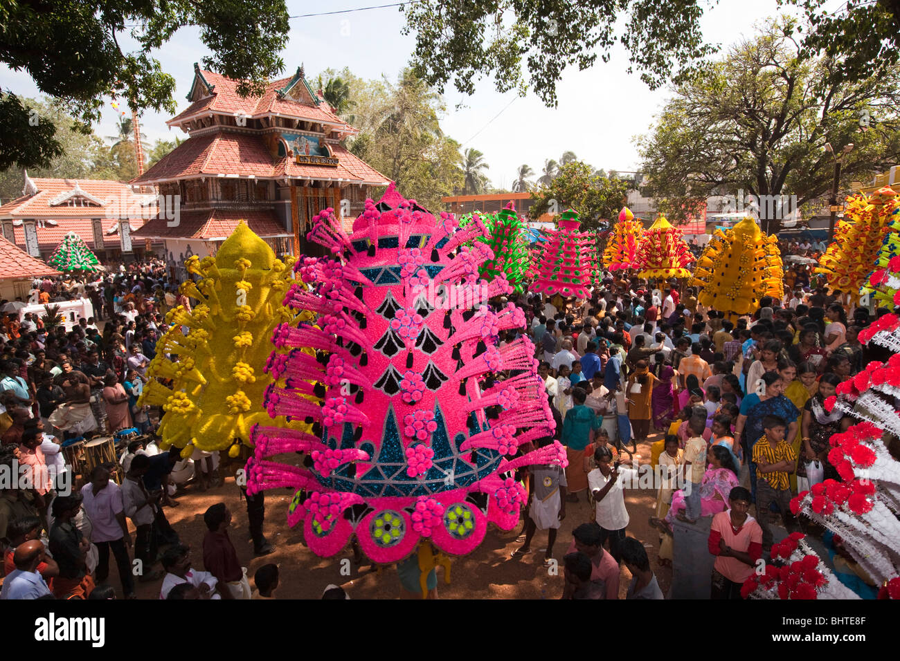 India, Kerala, Koorkancherry Sree Maheswara Temple, Thaipooya ...