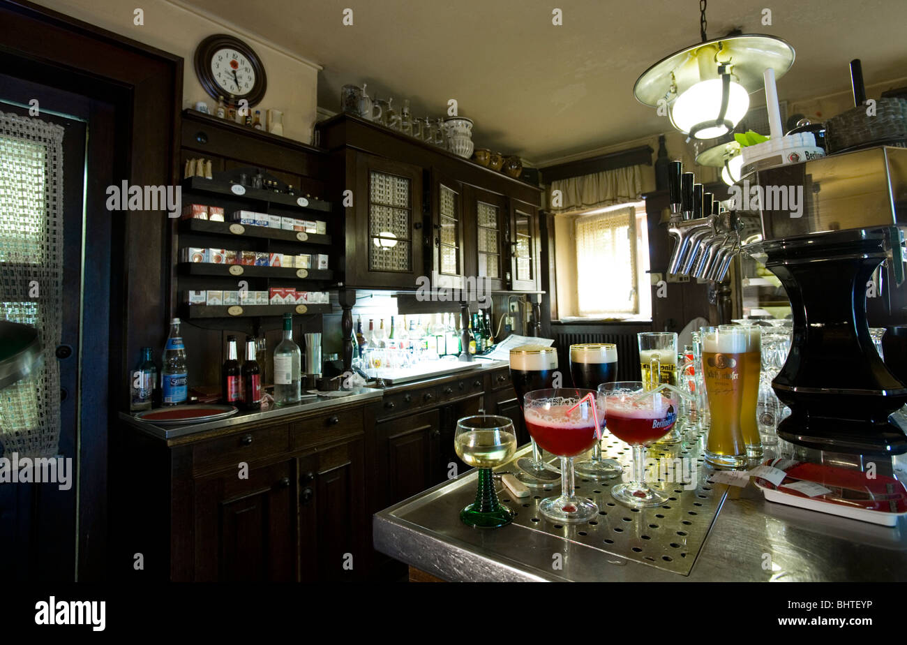 Beerhall and bar in the Nikolaikirch quarter. Berlin, Germany Stock ...