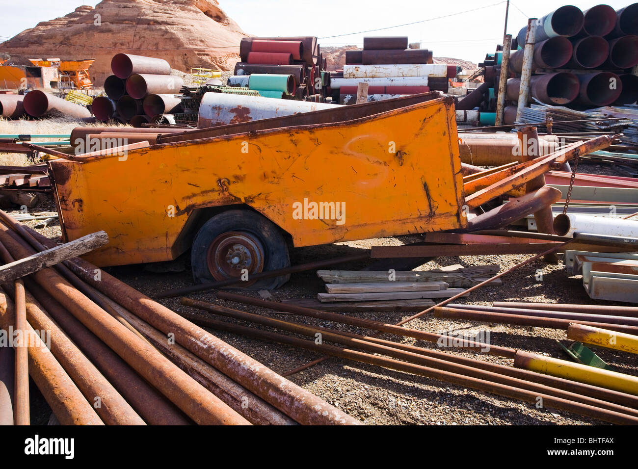 Scrap metal trailer recycling hi-res stock photography and images - Alamy