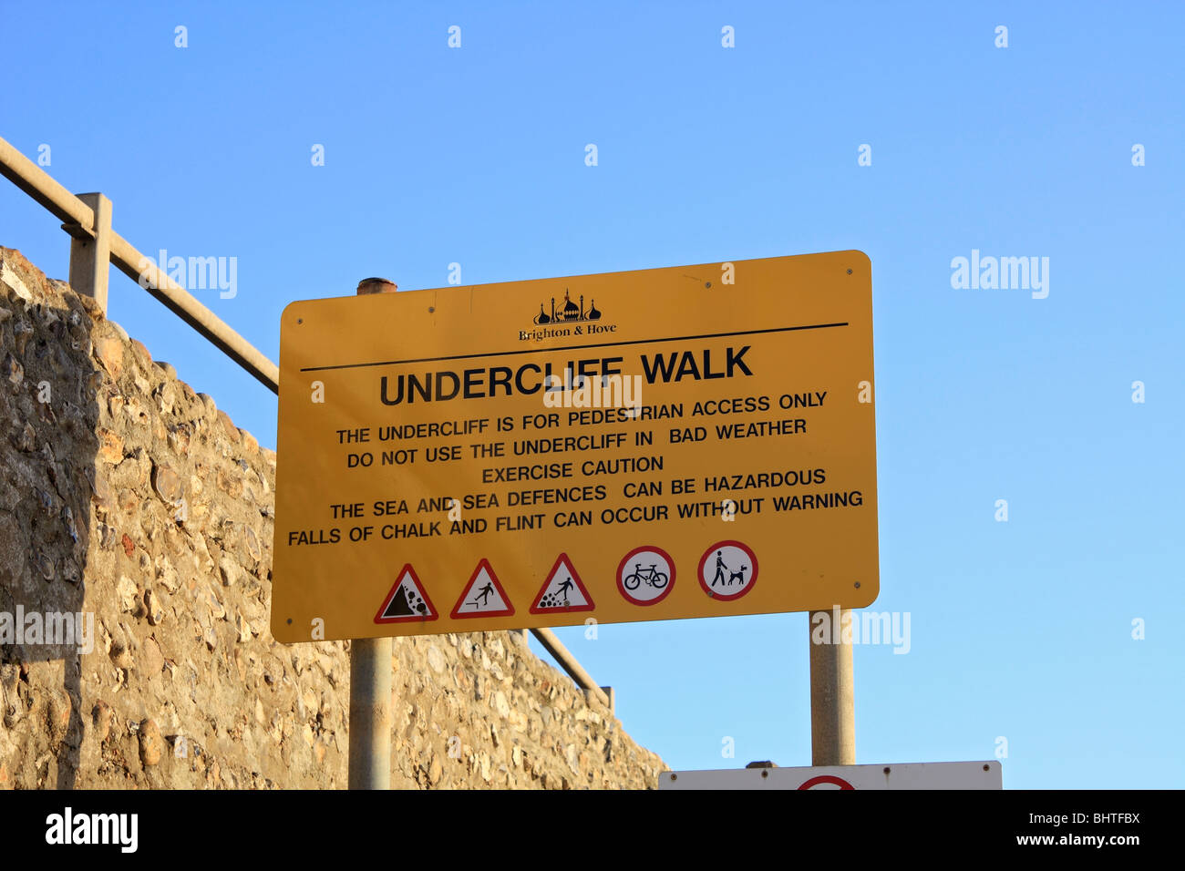 The undercliff walk between Rottingdean and Saltdean East Sussex ...