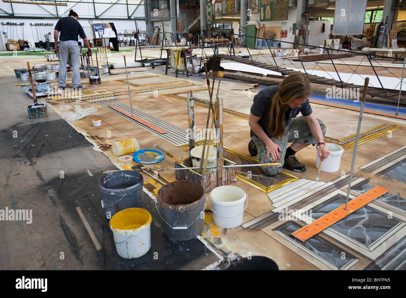 Scenography, set construction and theatrical scenery Stock Photo - Alamy