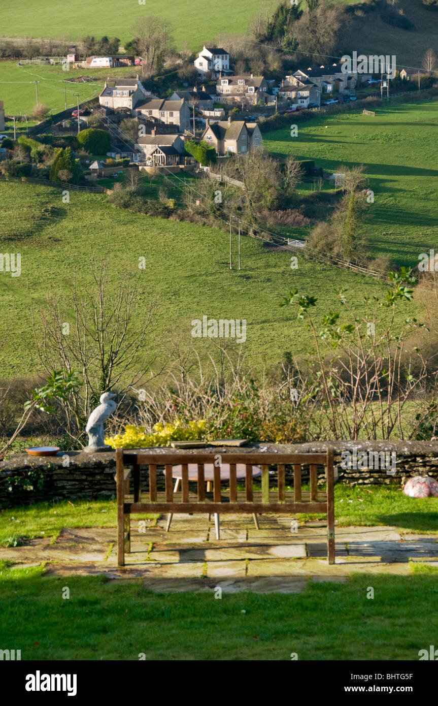 View of Randwick from Whiteshill, Stroud, Cotswolds, Gloucestershire ...