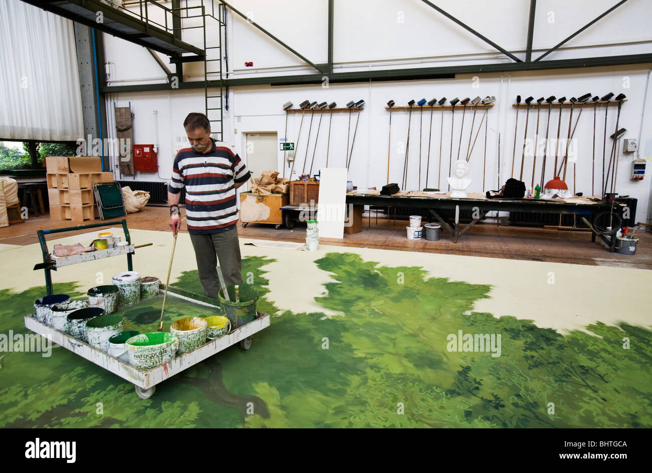 Scenography, set construction and theatrical scenery Stock Photo - Alamy