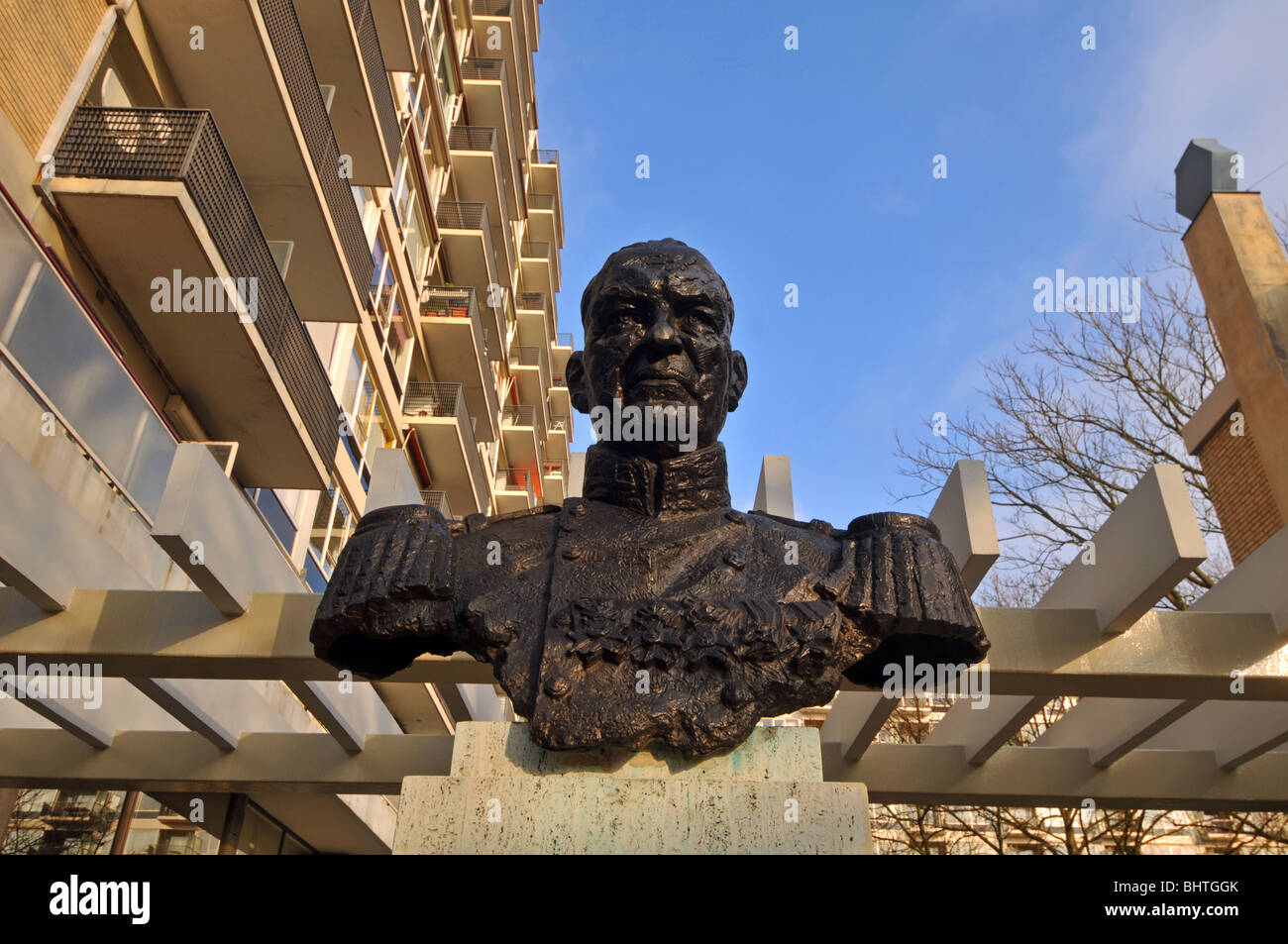 Statue of Admiral Karel Willem Frederik Marie Doorman in Rotterdam ...