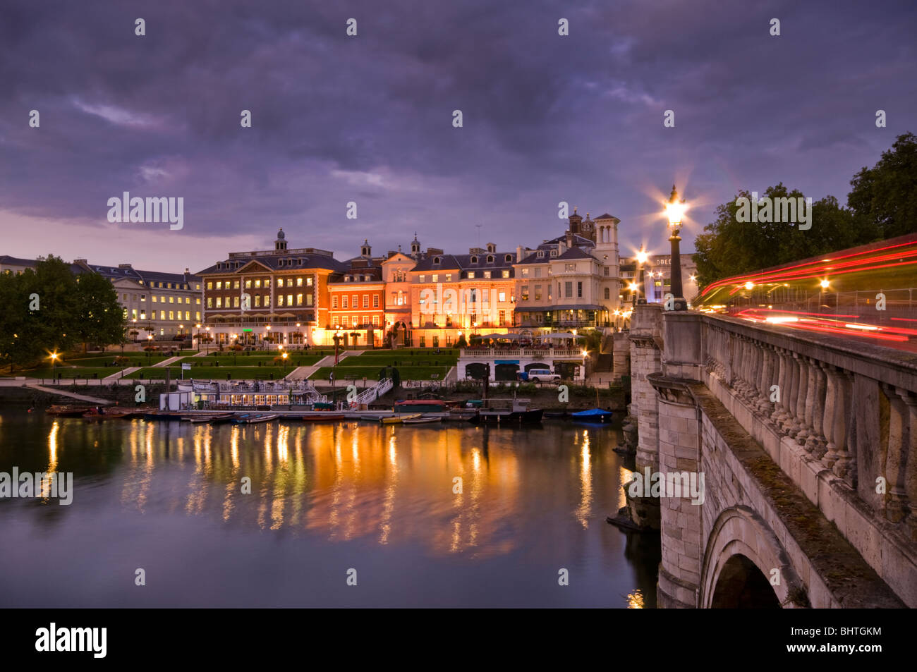 Richmond Bridge and View of Riverside, Surrey, UK Stock Photo - Alamy