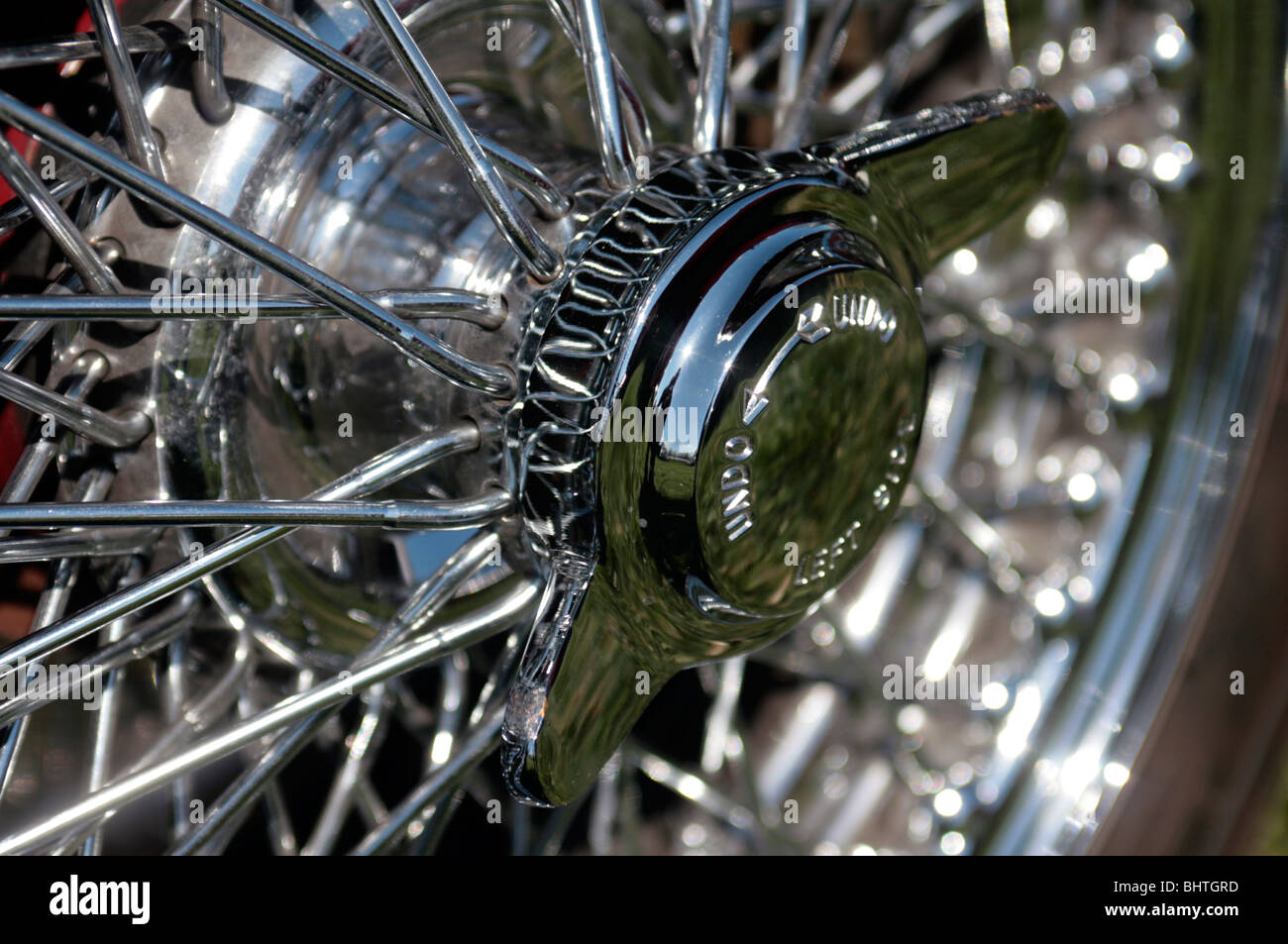 Chrome wire wheels hi-res stock photography and images - Alamy