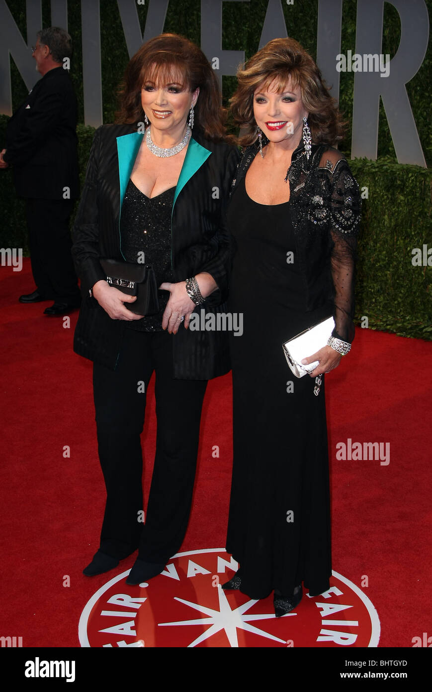 JACKIE COLLINS JOAN COLLINS 2009 VANITY FAIR OSCAR PARTY WEST HOLLYWOOD ...