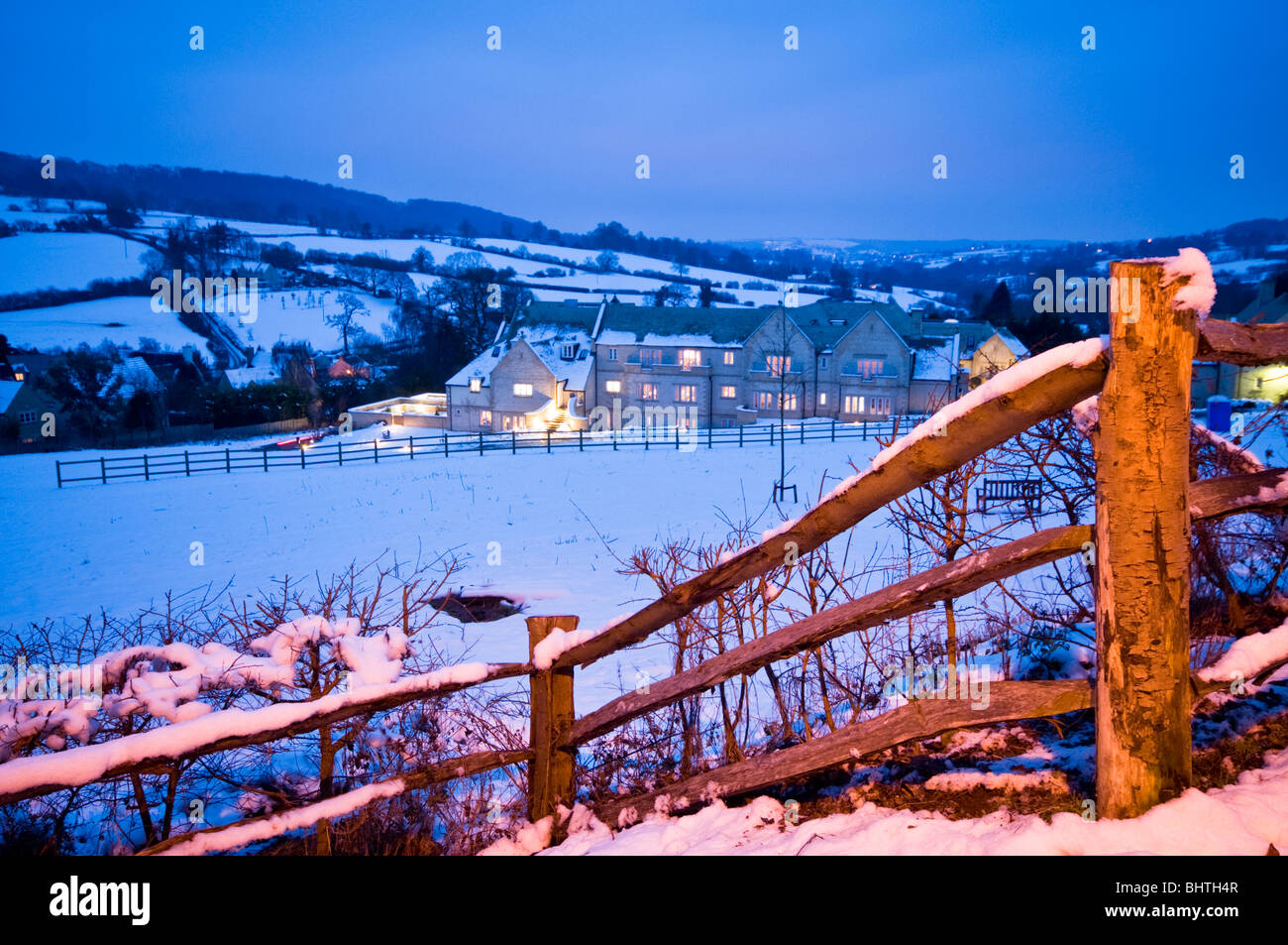 Cotswold winter scene hi-res stock photography and images - Alamy
