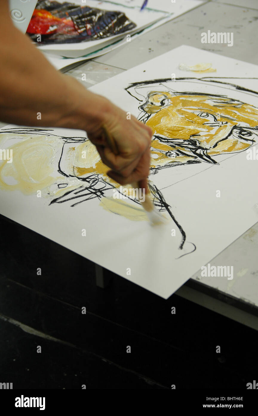 Billy Childish artist, giving a masterclass in self portraiture ...