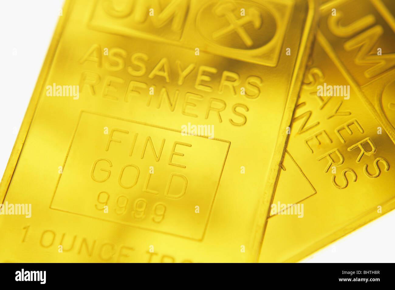 One ounce Gold bars Stock Photo - Alamy
