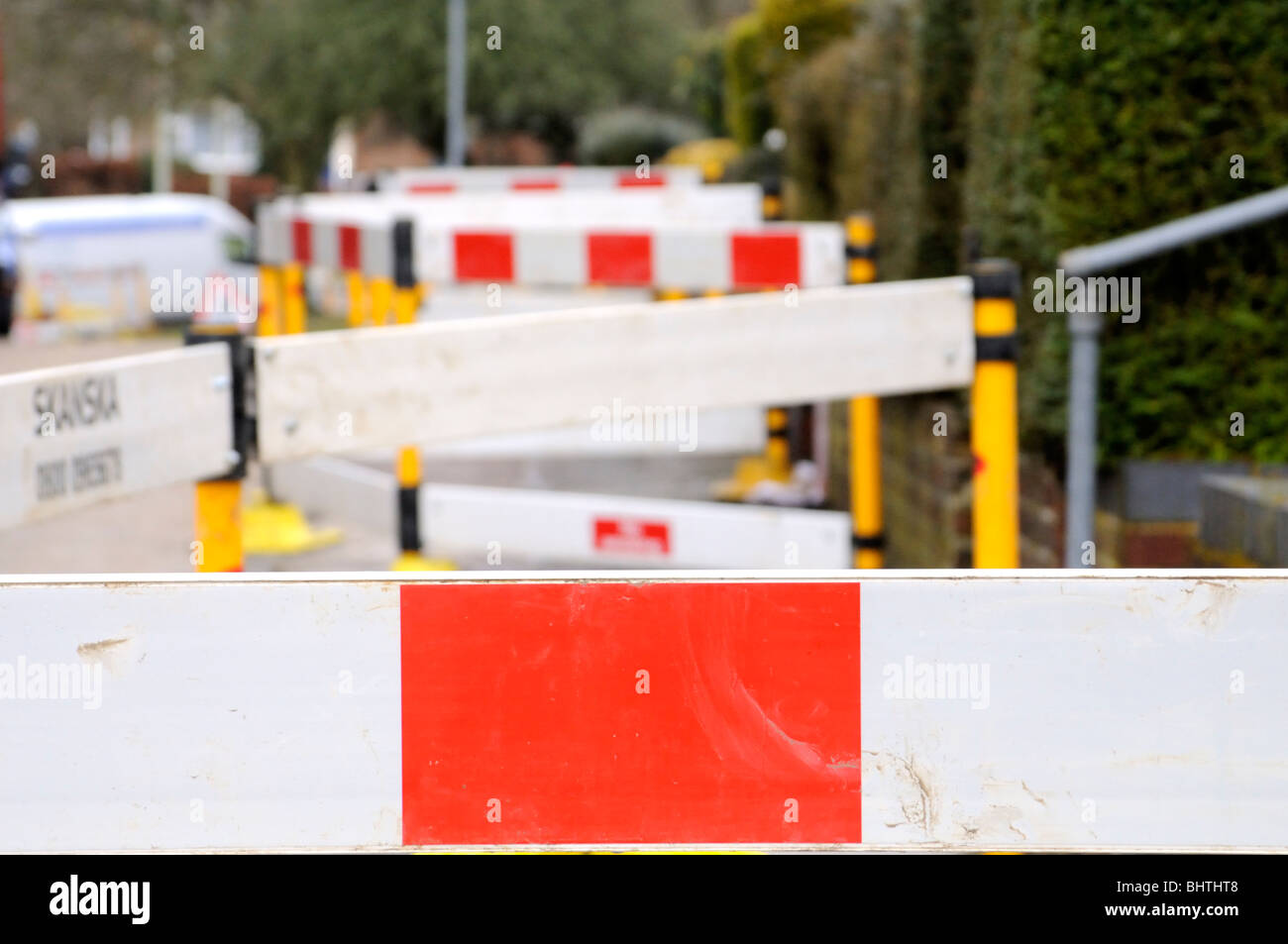 Plastic safety barrier hi-res stock photography and images - Alamy