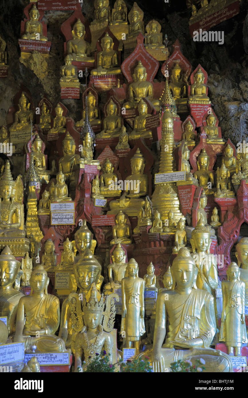 Myanmar, Burma, Pindaya Cave, Buddha images, Shan State Stock Photo - Alamy