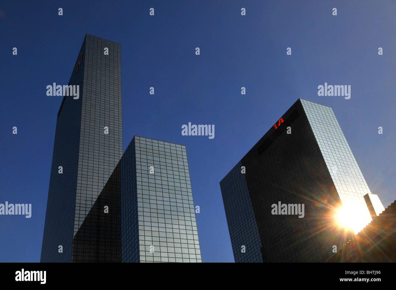 Rotterdam, skyscrapers in the business district, Rotterdam, Holland ...