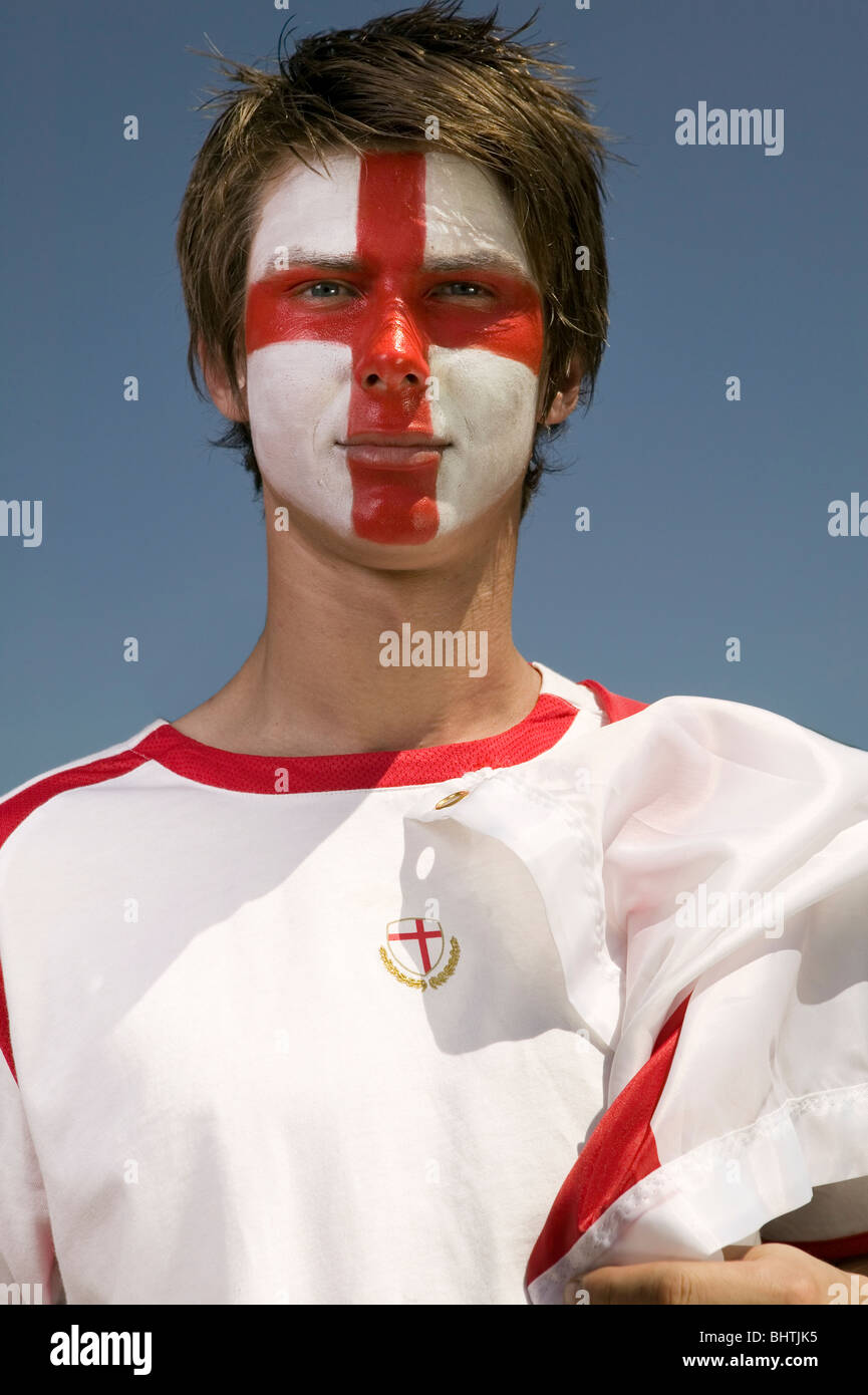 England football fan face paint hi-res stock photography and images - Alamy