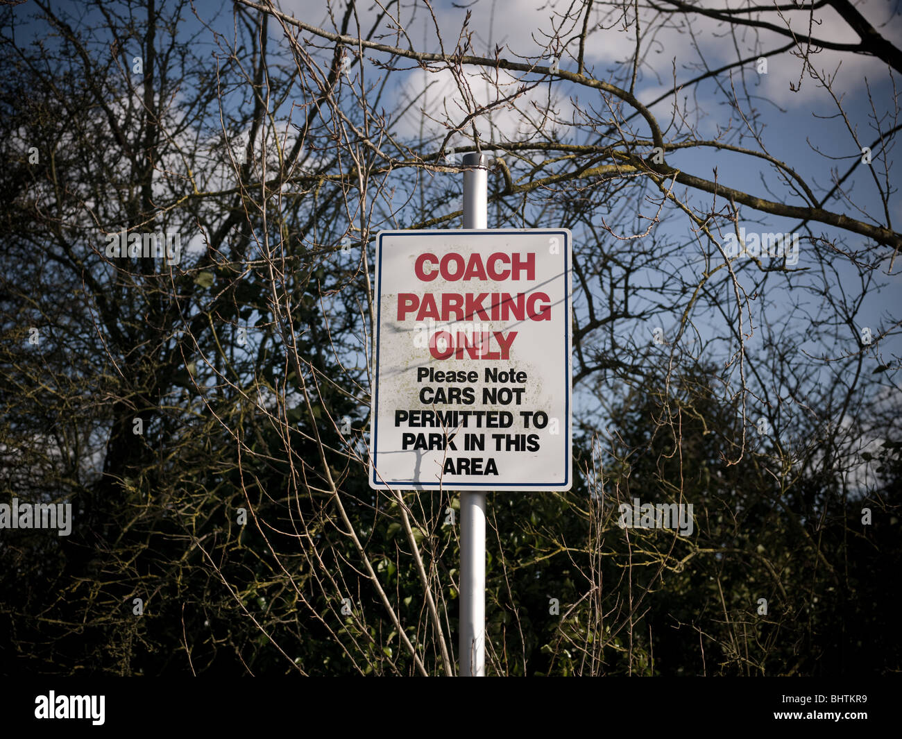 No parking coaches sign Stock Photo - Alamy