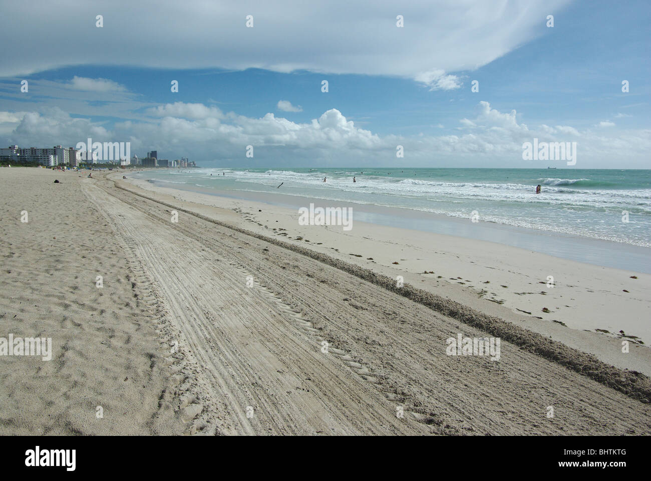 Beach view in South Beach (Miami, Florida Stock Photo - Alamy