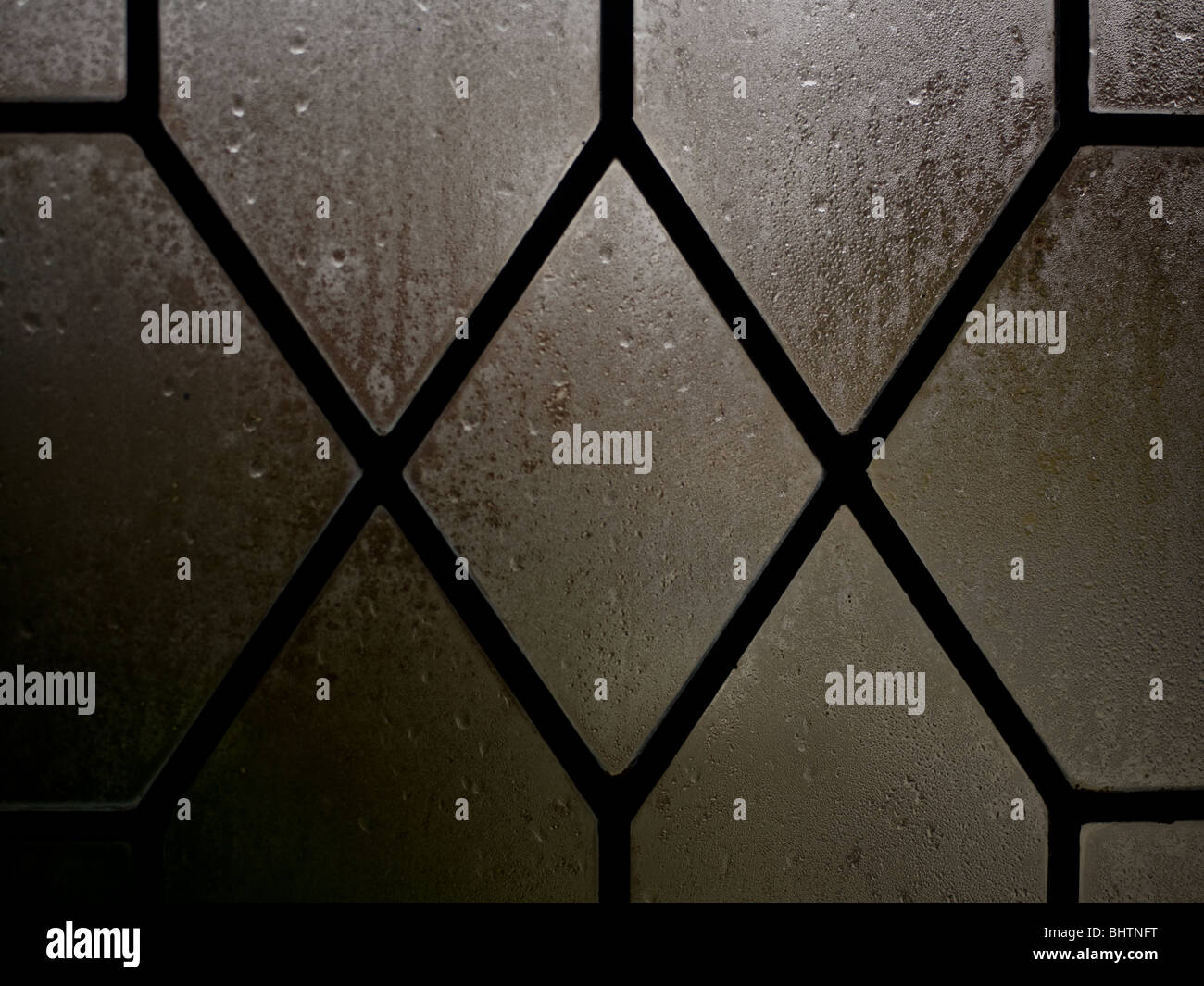 Condensation on lead pane windows Stock Photo - Alamy
