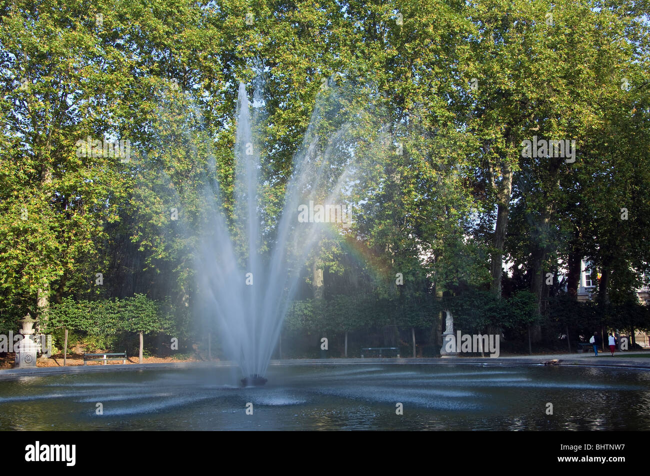 Parc de Bruxelles, Fountain, Brussels, Brabant, Belgium Stock Photo - Alamy