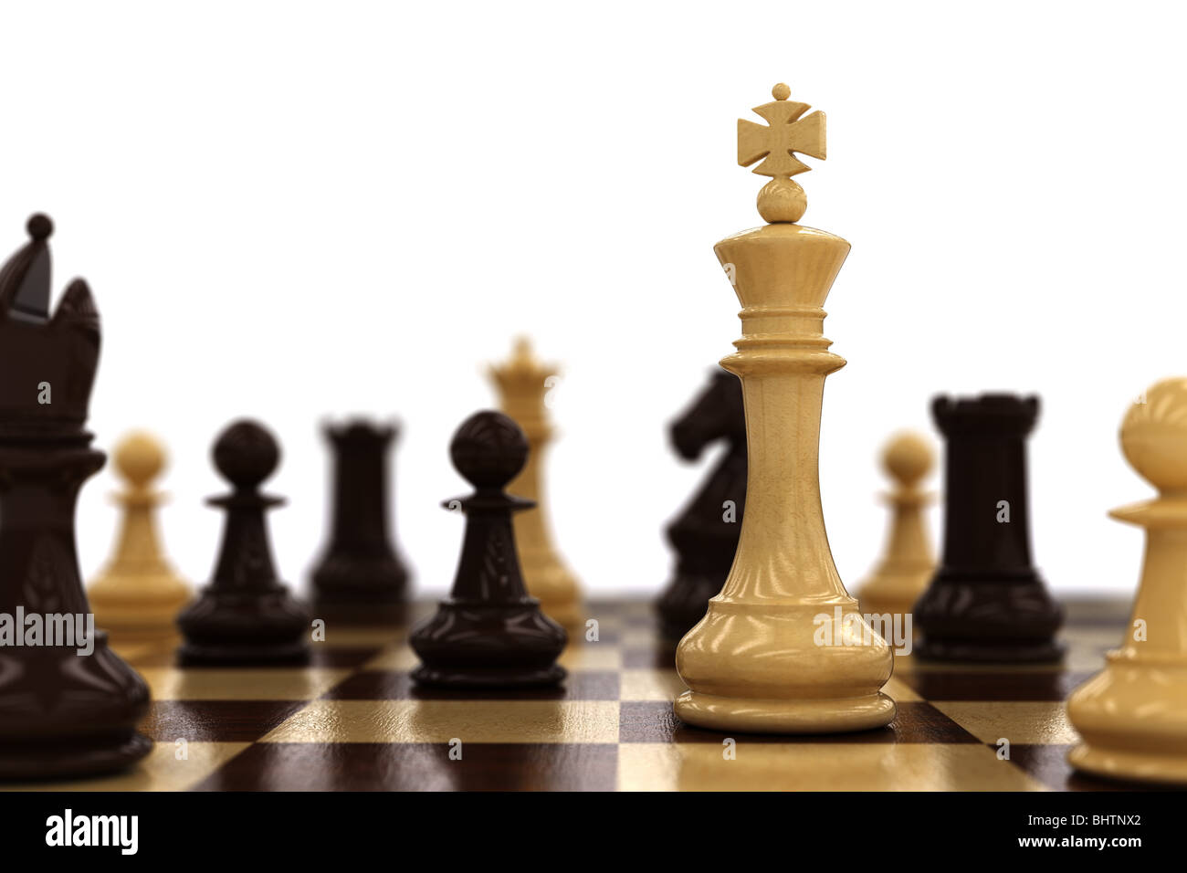 Side view of a chess board Stock Photo - Alamy