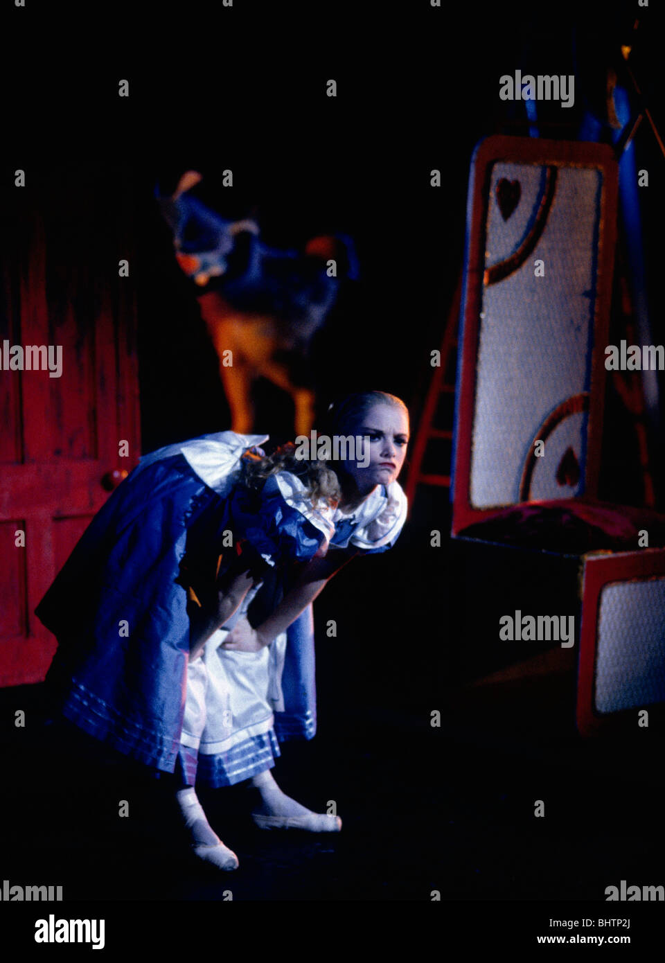 Helen Noble as Alice in Derek Deane's production of Alice In Wonderland ...