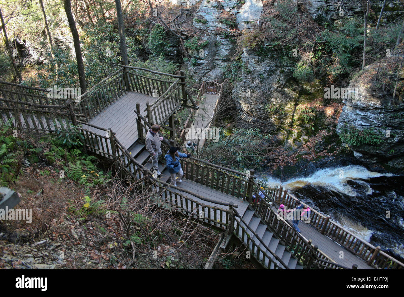 Steps, walkways, bridges and catwalks enhance access to the Upper Gorge ...