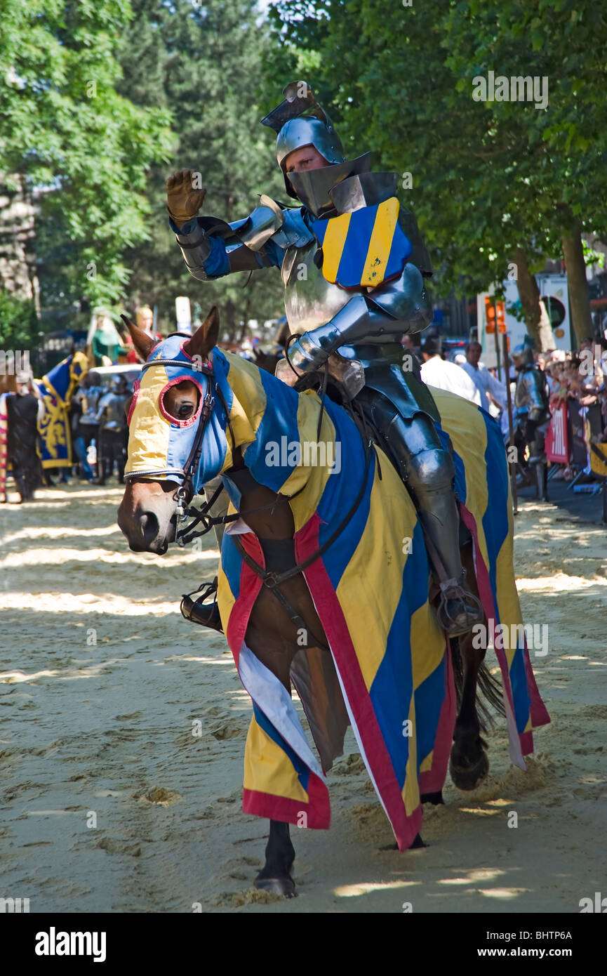 Medieval joust at Sablon square, Brussels, Belgium Stock Photo - Alamy