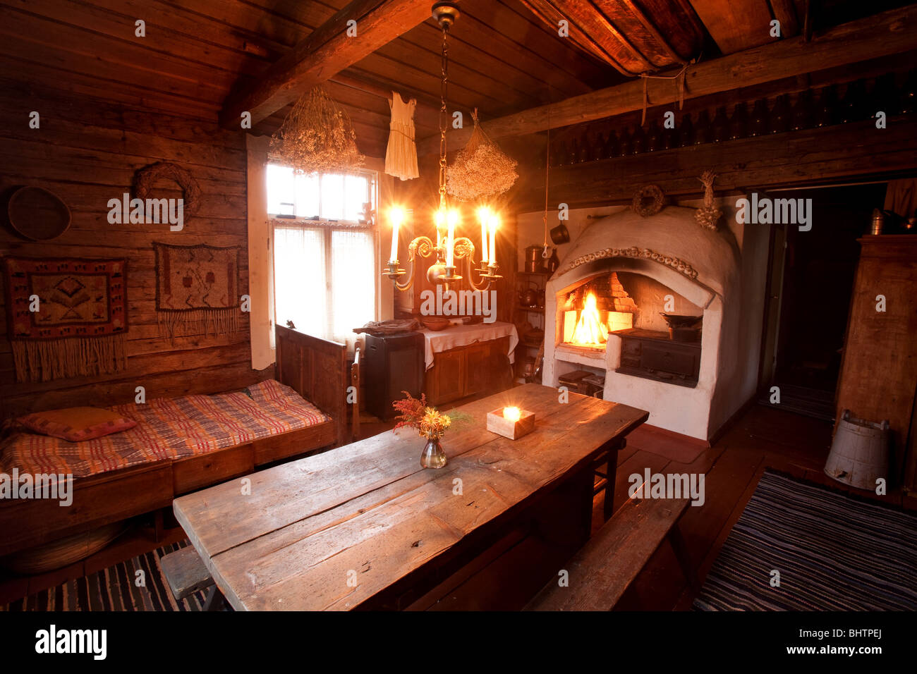 Old Finnish Farmhouse Interior