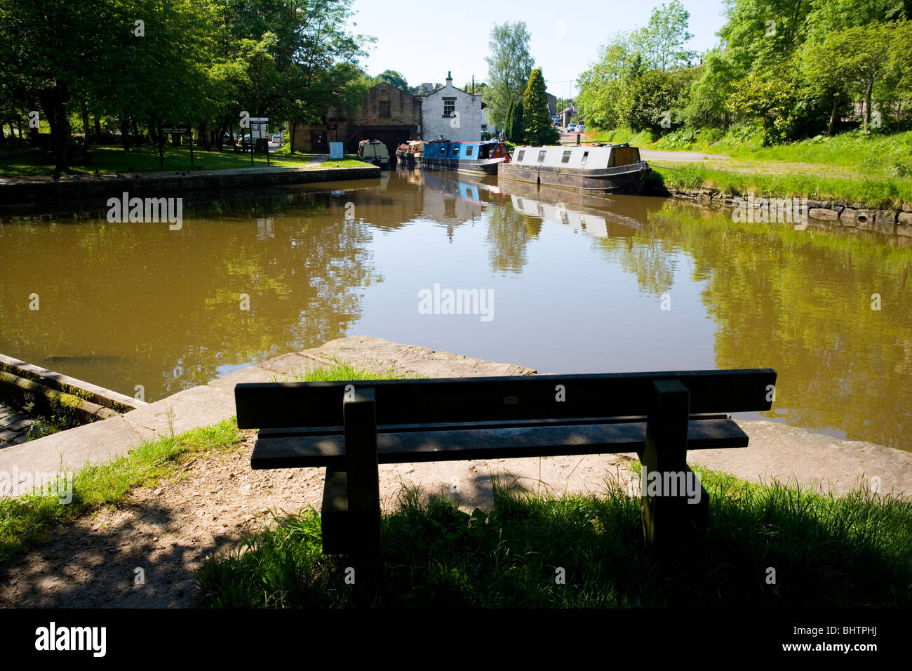 Narrow Boats on the Peak Forest Canal at Whaley Bridge Canal Basin at ...