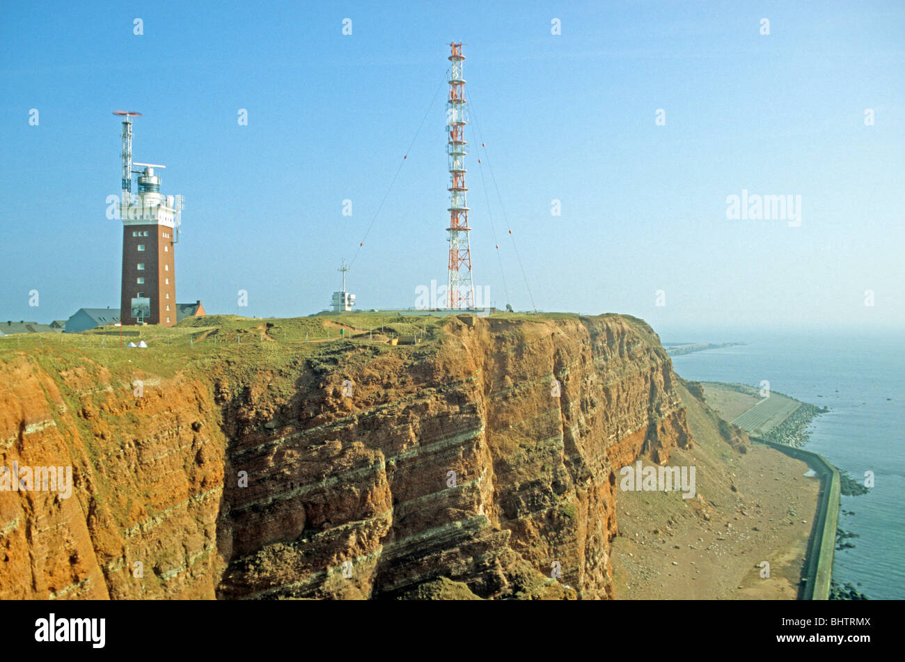 Lighthouse on the cliffs of helgoland hi-res stock photography and ...
