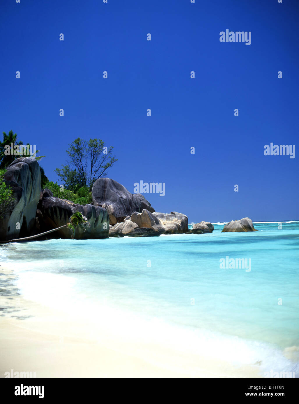 Anse Source d'Argent Beach, La Digue, Inner Islands, Seychelles Stock ...