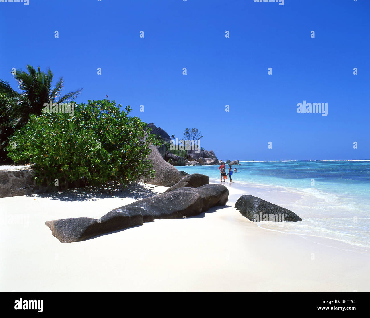 Anse Source d'Argent Beach, La Digue, Inner Islands, Seychelles Stock ...