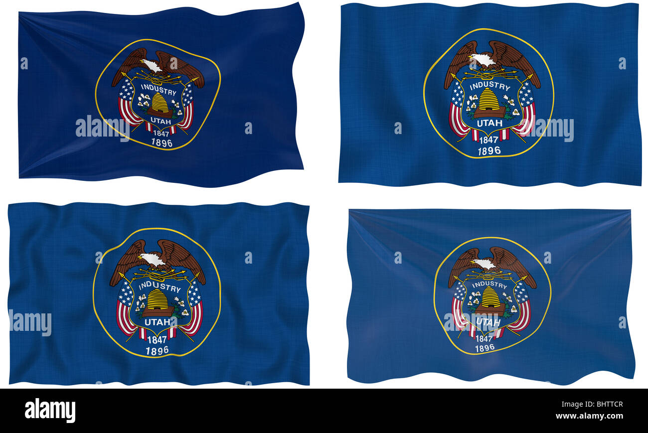 Great Image of the Flag of Utah Stock Photo - Alamy