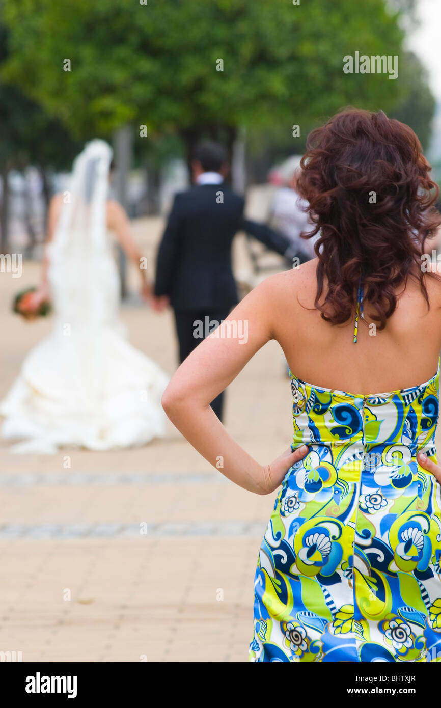 The friend of the bride Stock Photo - Alamy