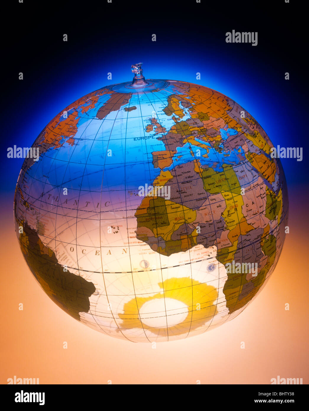 Blow up globe hi-res stock photography and images - Alamy