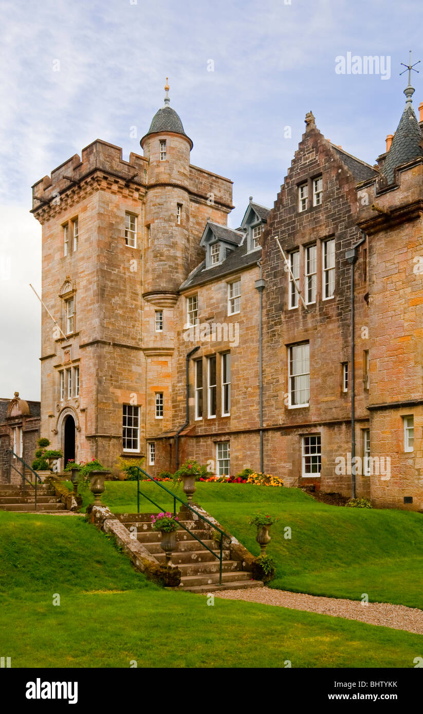 Torosay Castle near Craignure on the Isle of Mull in the Inner Hebrides ...