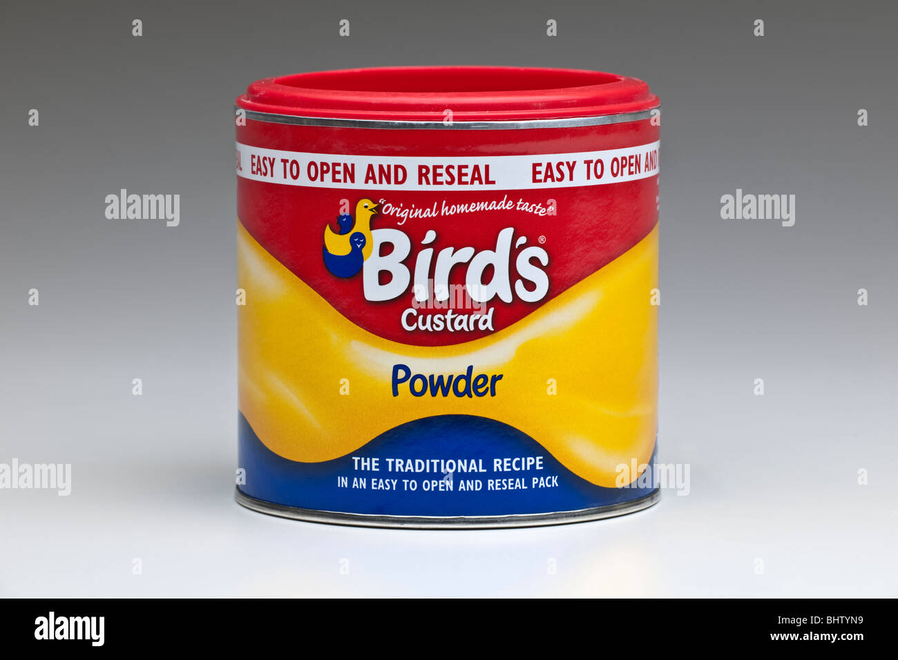 300 gram container of Birds custard powder Stock Photo - Alamy