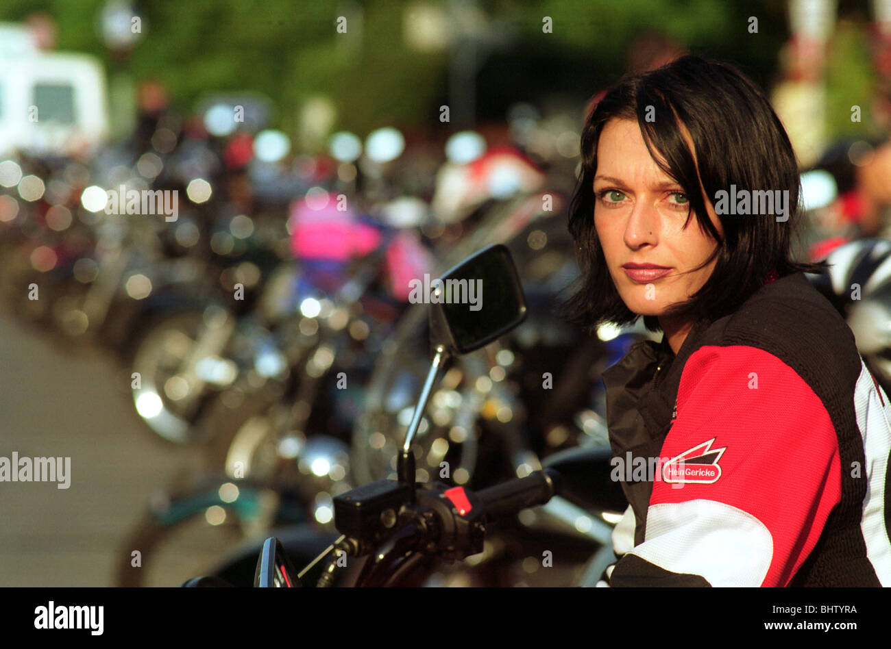 Woman on a motorcycle hi-res stock photography and images - Alamy