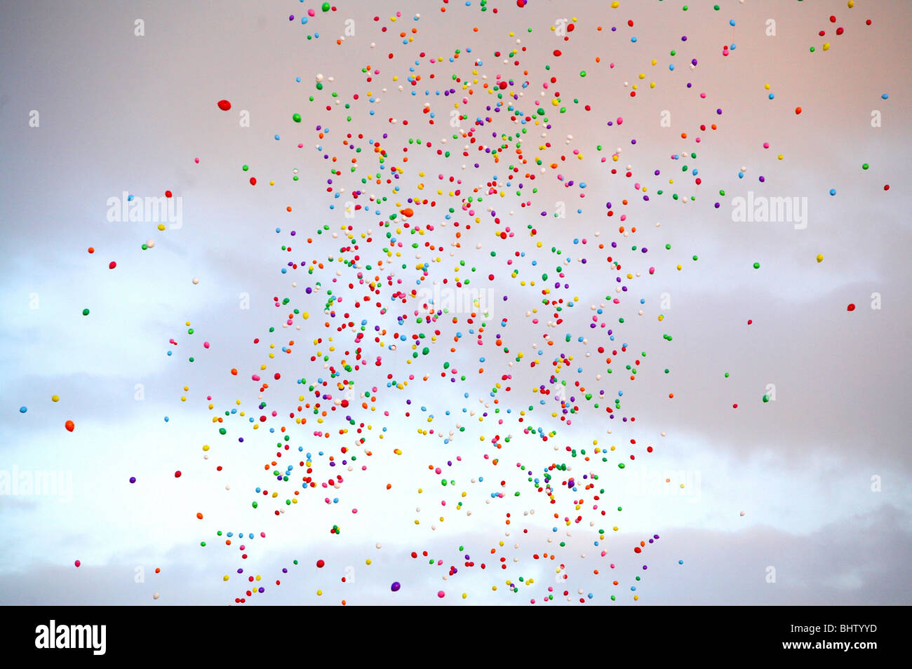 Balloons in the sky Stock Photo - Alamy