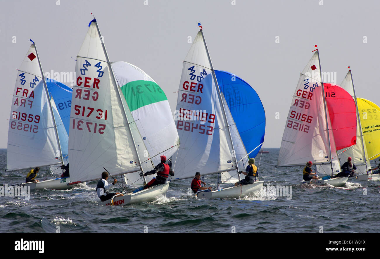 People taking part in the Kieler Week 2006, Kiel, Germany Stock Photo ...