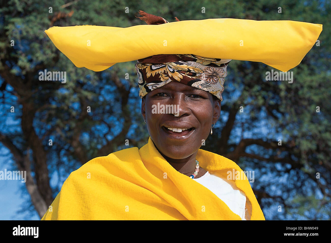 Herero woman from Botswana wearing traditional clothing Stock Photo - Alamy