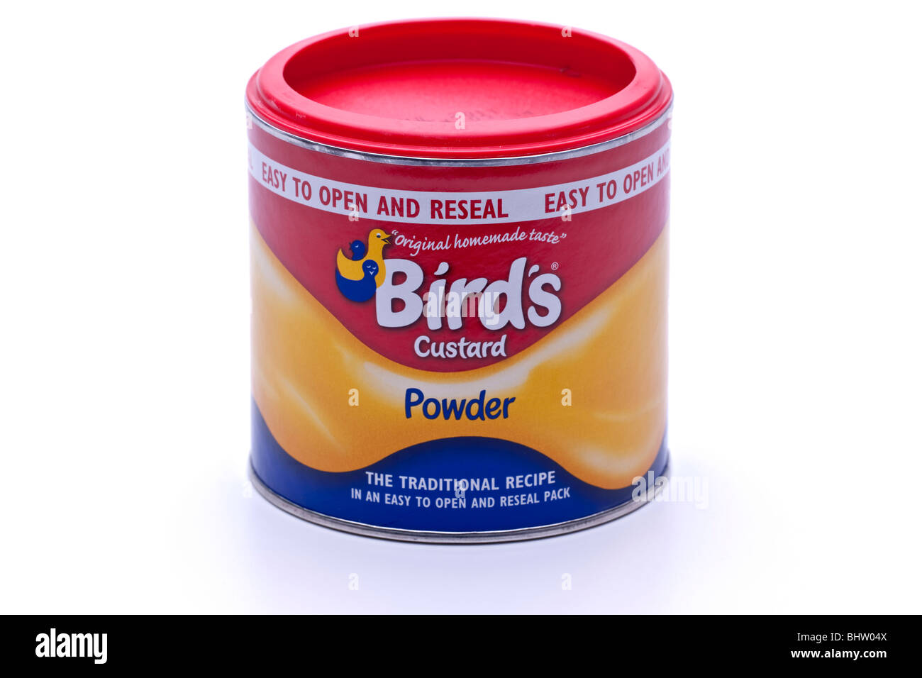 300 gram container of Birds custard powder Stock Photo - Alamy