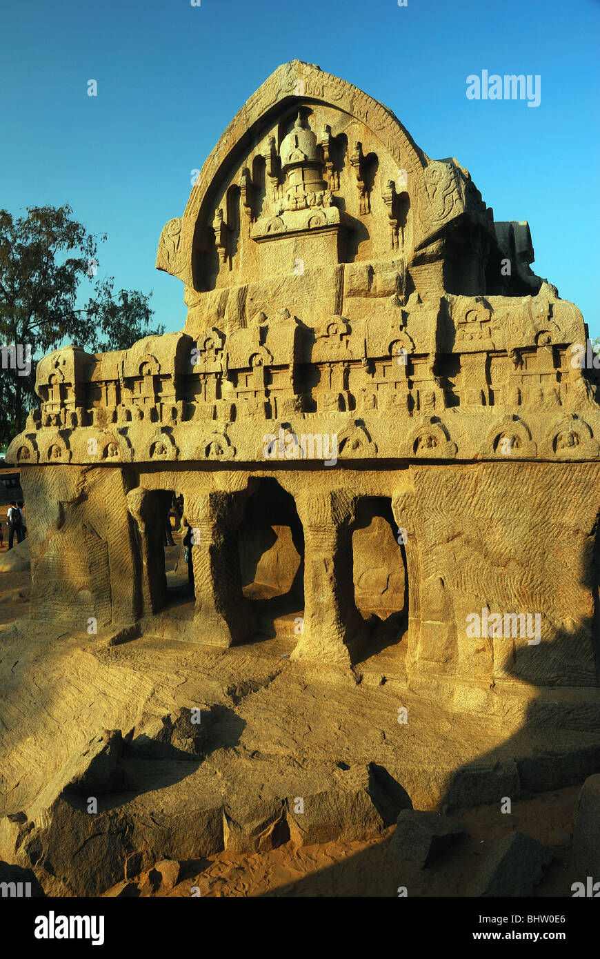 Mahabalipuram, Pancha Ratha Stock Photo - Alamy