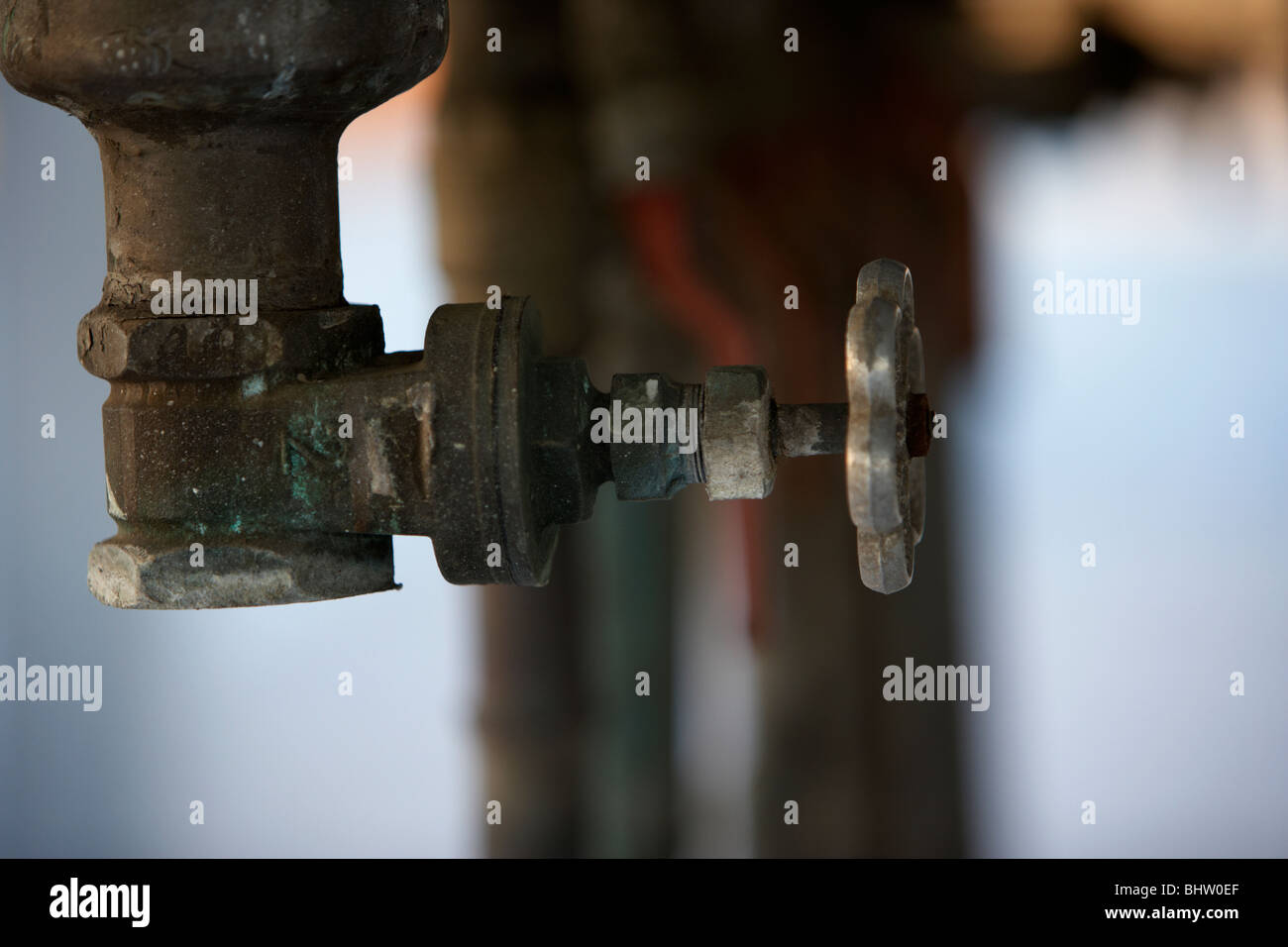 2 inch pipe water stopcock water valve cut off Stock Photo - Alamy