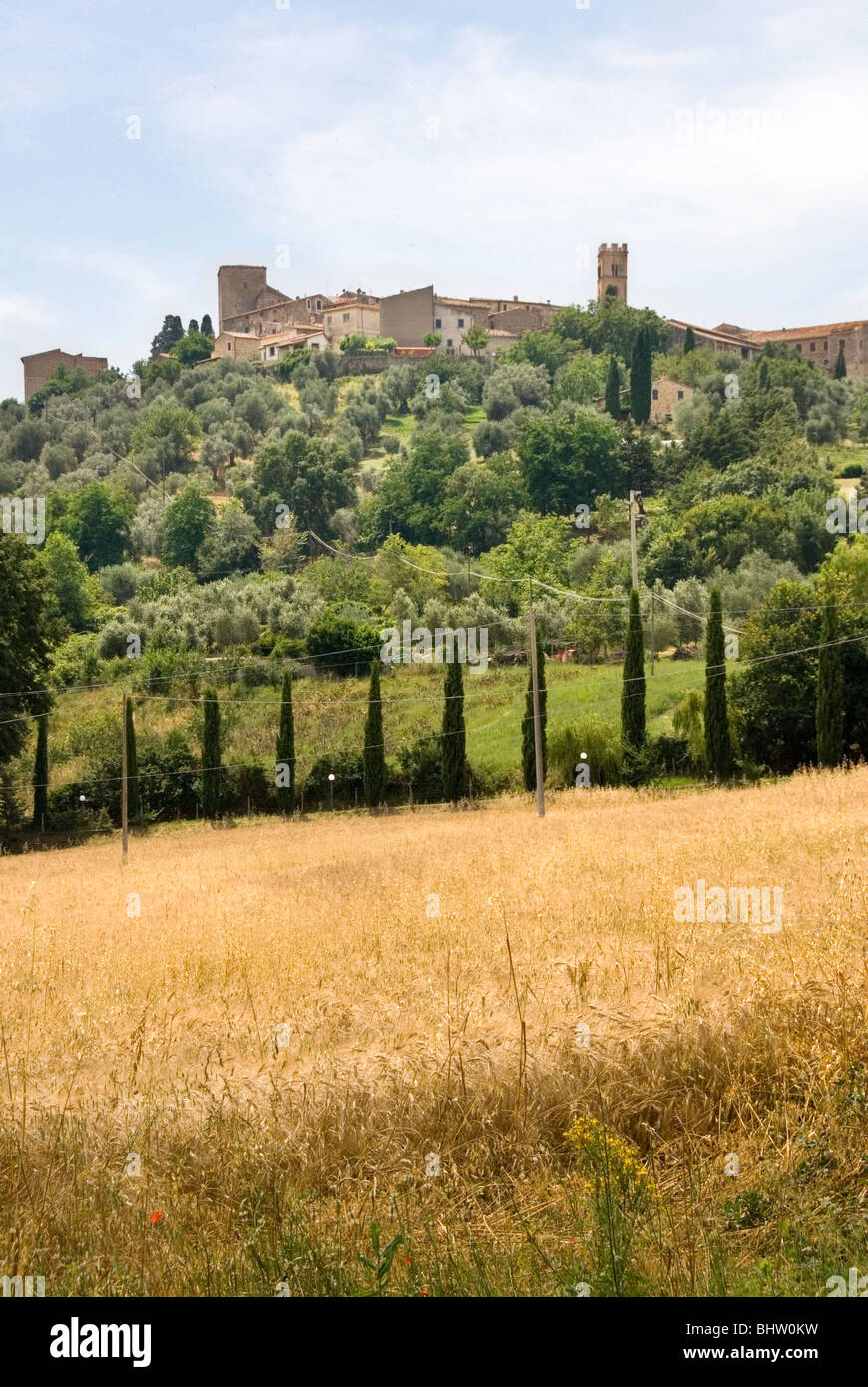 View of Montemerano Stock Photo - Alamy