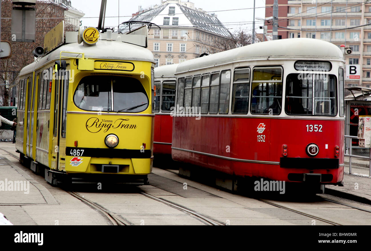 A Traditional Trams Vienna Austria Europe Stock Photo - Alamy