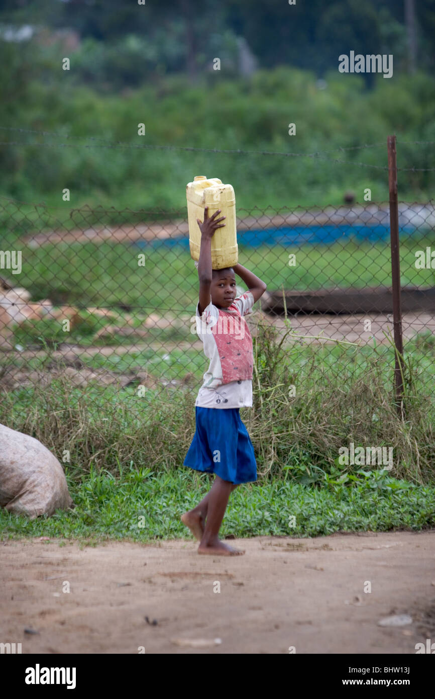 Carrying Water In Uganda