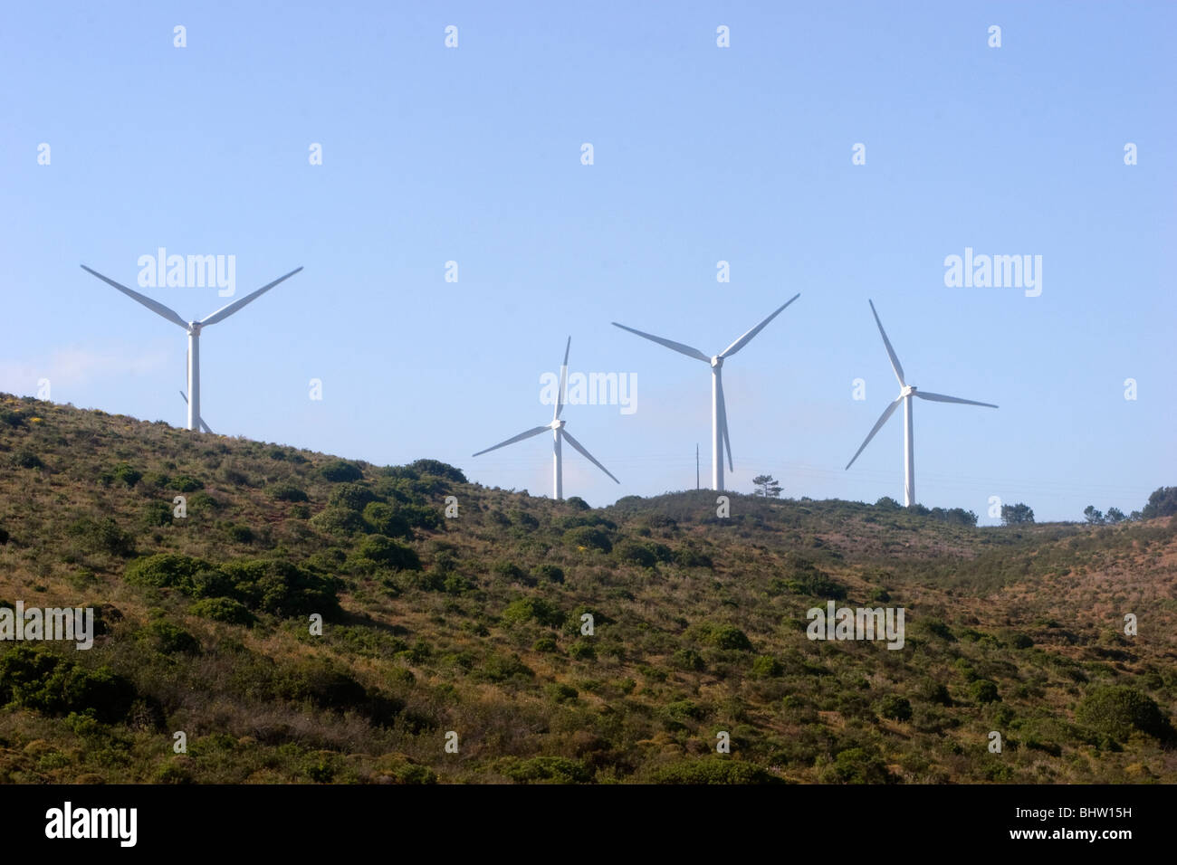 Wind Turbines, Countryside location, Europe, Renewables Stock Photo - Alamy